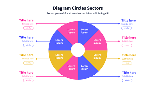 Circle sector diagram | Genially templates