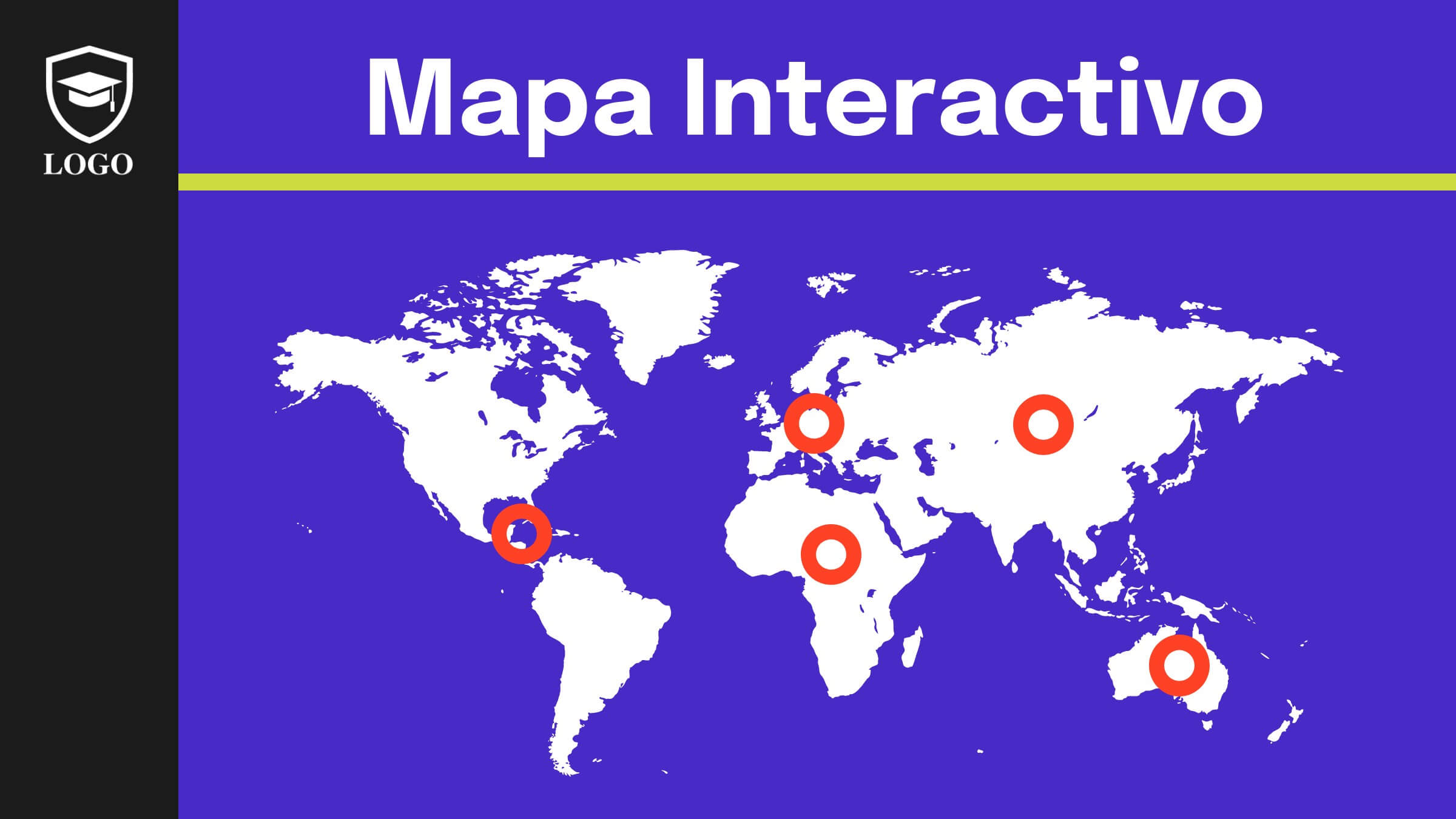 Mapa Interactivo Horizontal | Plantillas de Genially